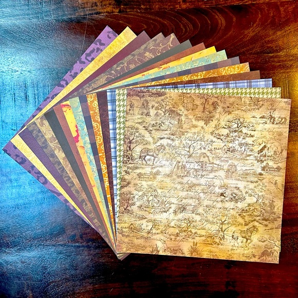 Office | Fall Scrapbook Paper Beautiful Autumn Colors 12x12 | Poshmark